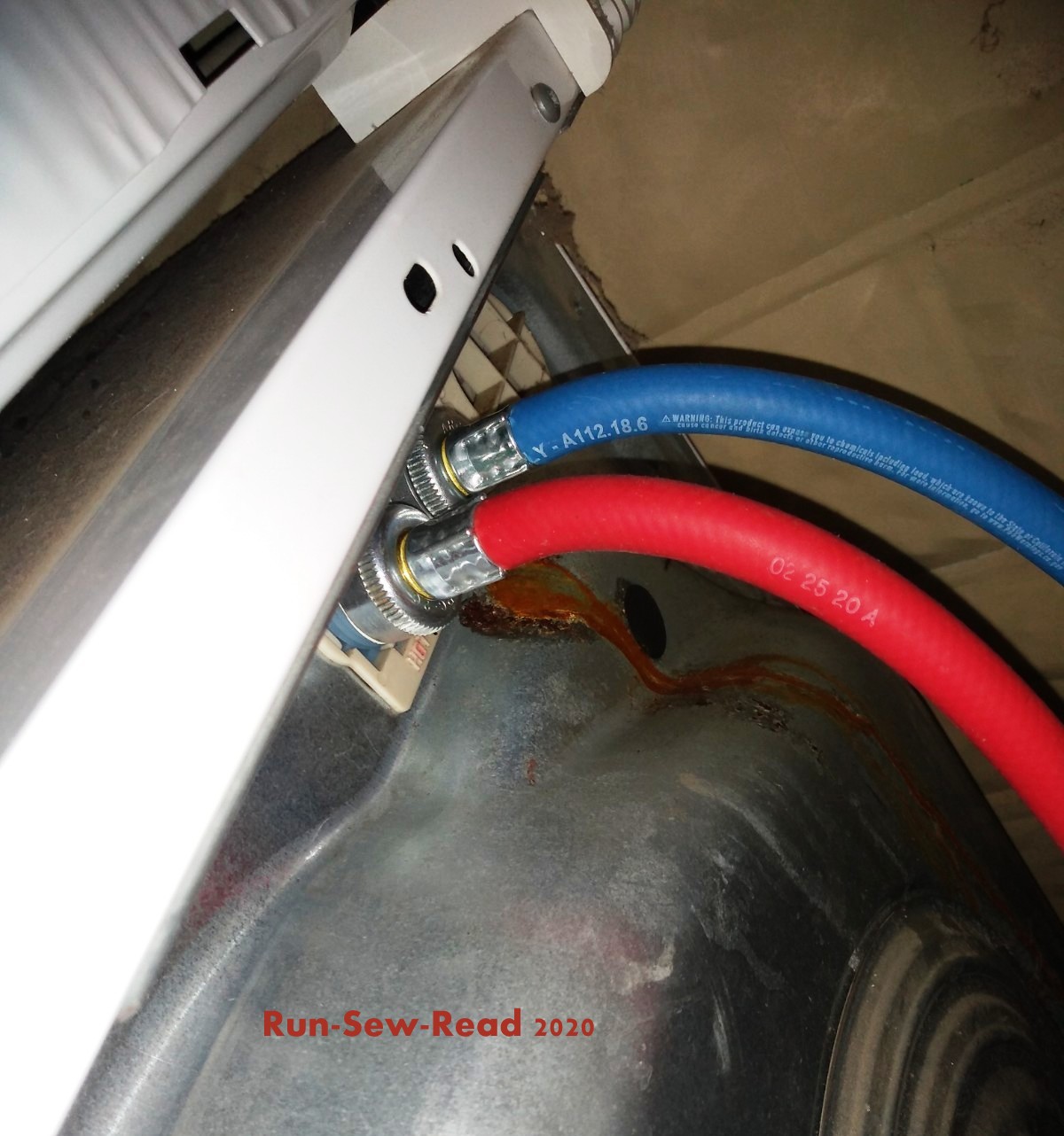 New washing machine shut off valves (and more) – run | sew | read